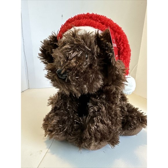 Dan Dee | Toys | Dan Dee Chocolate Brown Scruffy Puppy Dog Plush Santa ...